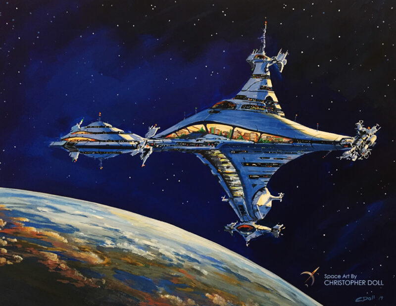Stellar Explorer Copernicus Space Art By Christopher Doll