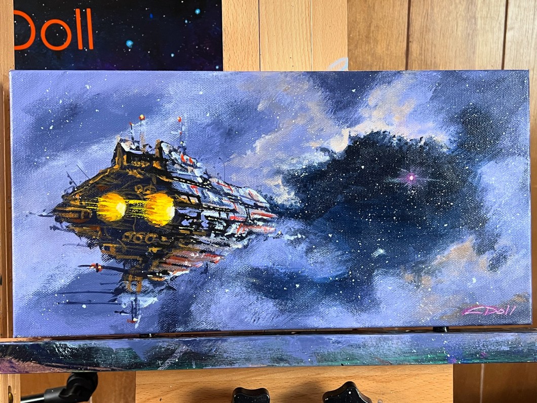 Far Hauler – Space Art by Christopher Doll
